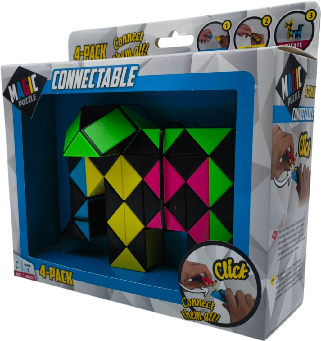 Magic Puzzle - Connectable 4 Pack - kopen bij Spellenrijk.nl
