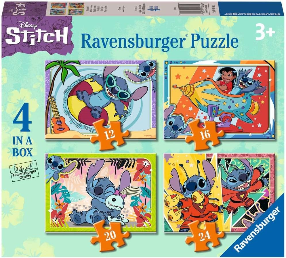 Disney Stitch Puzzel (4 in 1) - kopen bij Spellenrijk.nl
