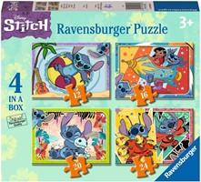 Disney Stitch Puzzel (4 in 1) - kopen bij Spellenrijk.nl