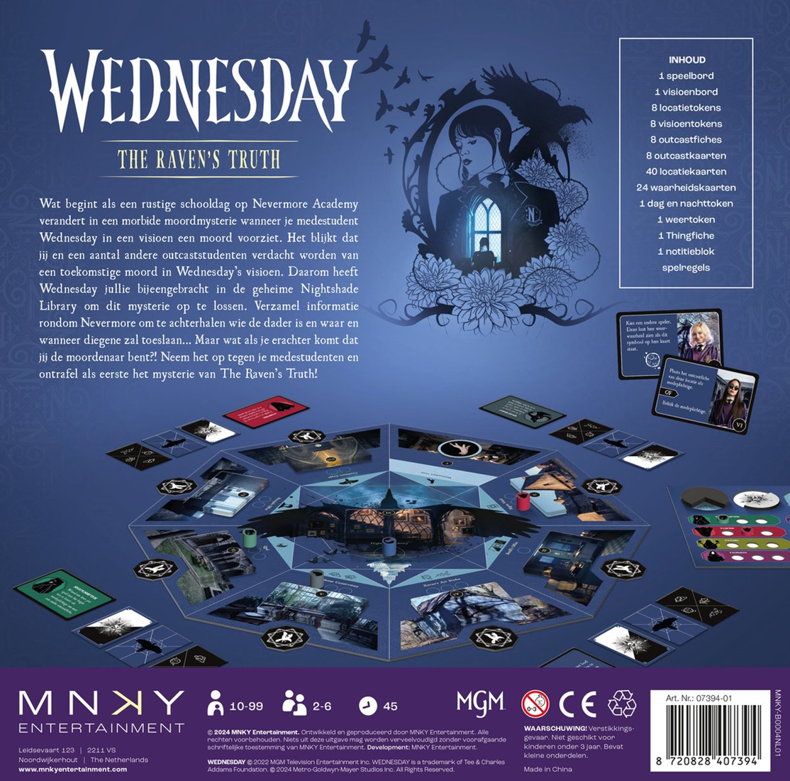 Wednesday Raven's Truth (NL) Bordspel (Bekend van Netflix) - kopen bij ...