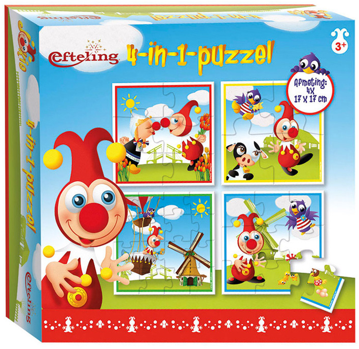 Jokie - 4 In 1 Puzzel (Efteling) - kopen bij Spellenrijk.nl