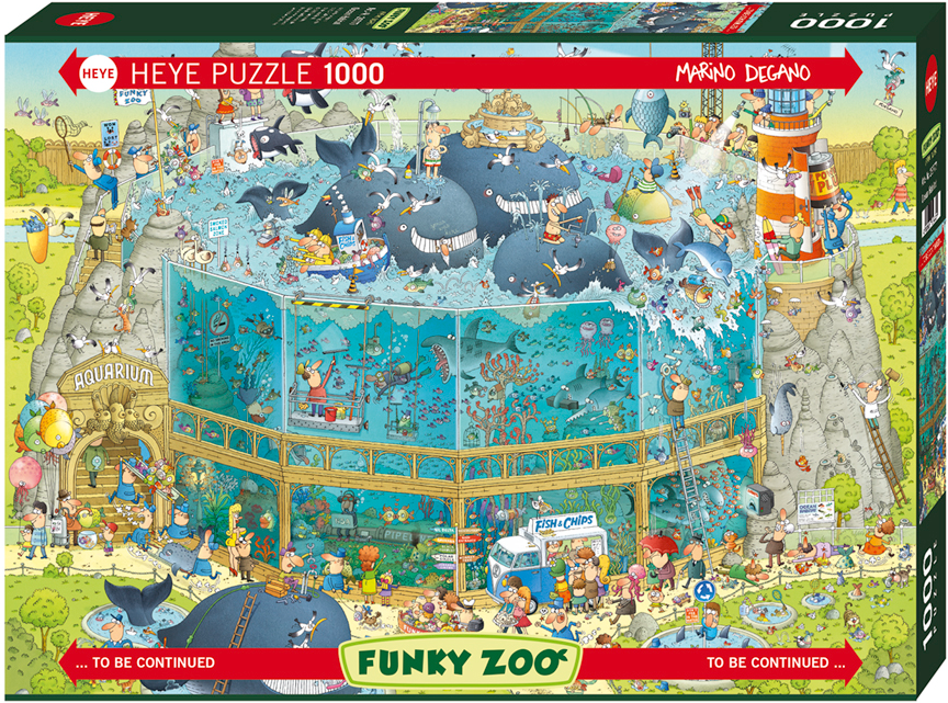 Funky Zoo - Ocean Habitat Puzzel (1000 stukjes) - kopen bij Spellenrijk.nl