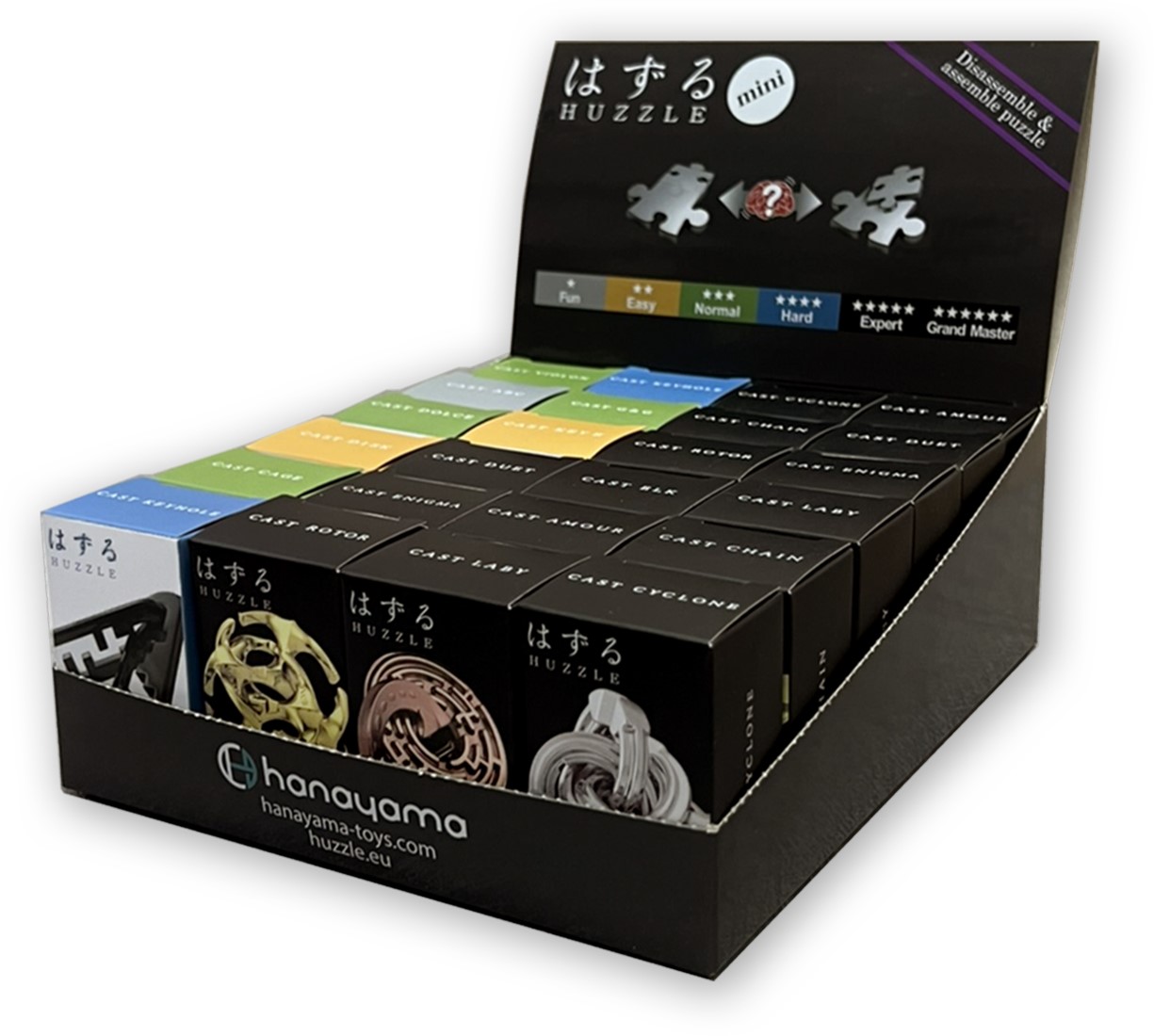 Mini Huzzle Cast Display (24x Mini Huzzle Cast Puzzles) - kopen bij ...