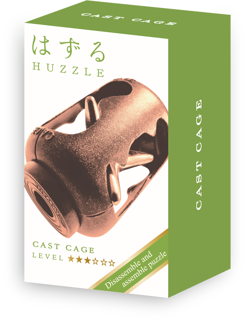 Mini Huzzle Cast Puzzle - Cage Antique Copper (level 3) - kopen bij ...