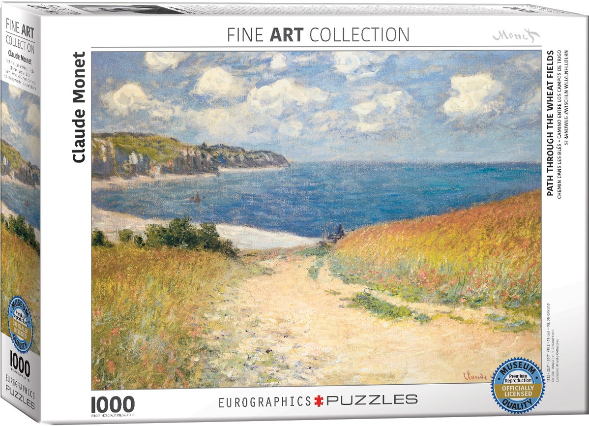 Path Through the Wheat Fields - Claude Monet Puzzel (1000 stukjes ...