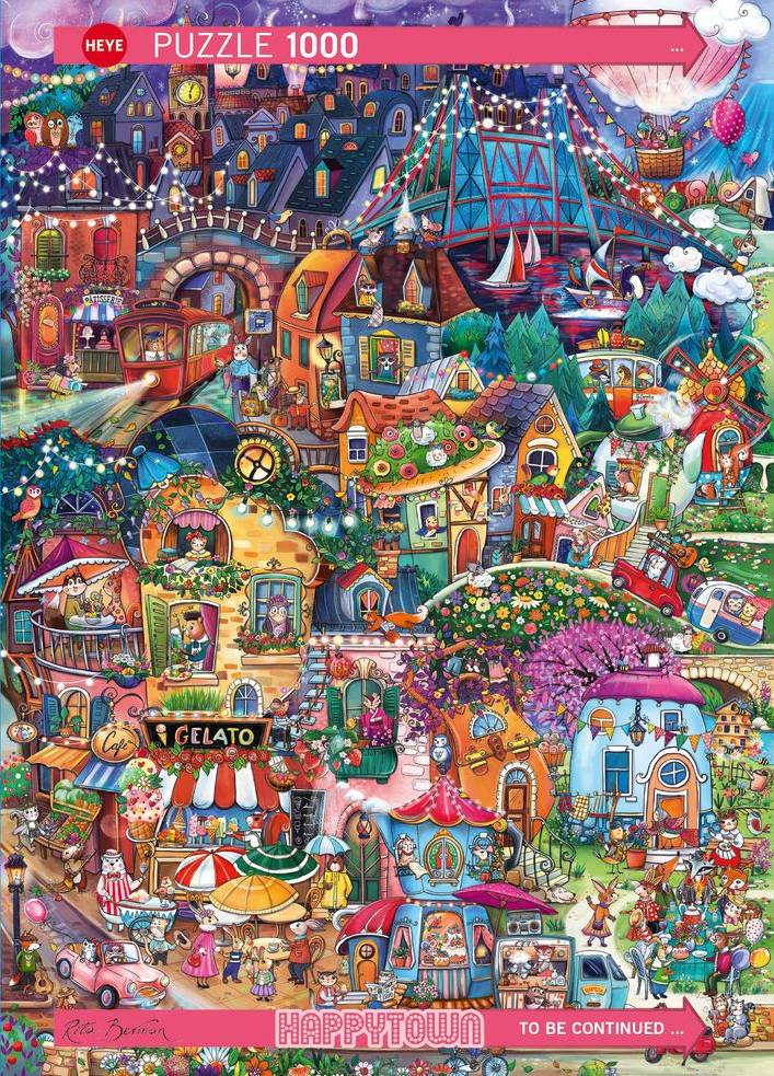 Happytown - Good Evening Puzzel (1000 stukjes) - kopen bij Spellenrijk.nl