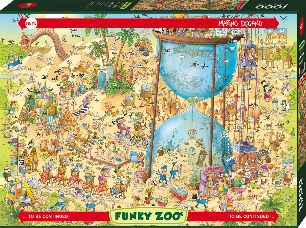 Funky Zoo - Desert Habitat Puzzel (1000 stukjes) - kopen bij Spellenrijk.nl
