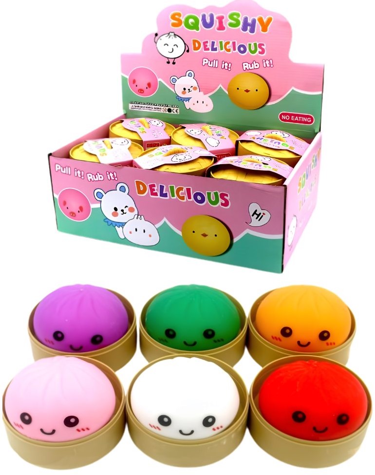 Dumpling Squishy Normal Colours (8,5 cm) - kopen bij Spellenrijk.nl