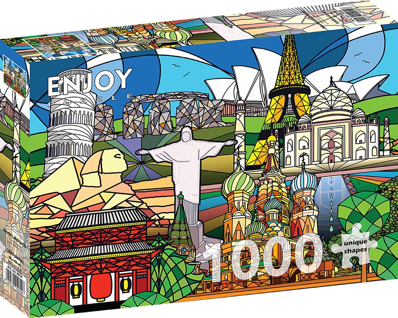 World Landmarks Puzzel (1000 stukjes) - kopen bij Spellenrijk.nl