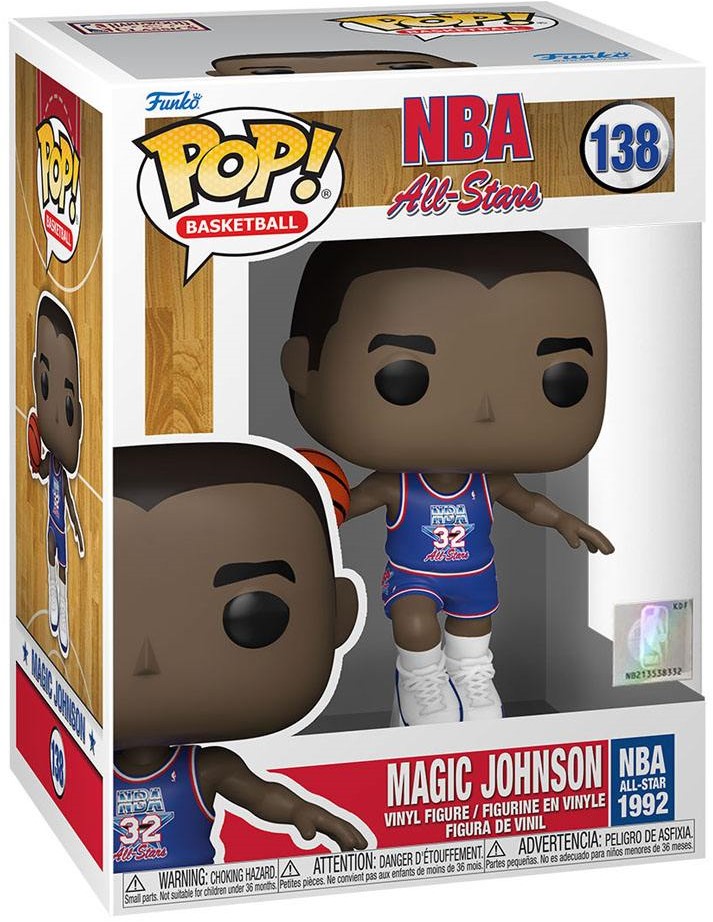 Funko Pop! - NBA Legends Magic Johnson (Blue All Star Uniform 1991 ...