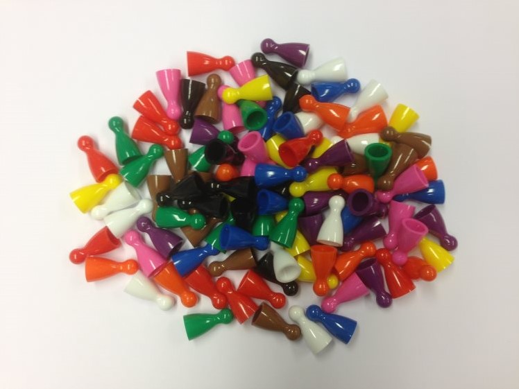 10 Losse Spel Pionnen - kopen bij Spellenrijk.nl