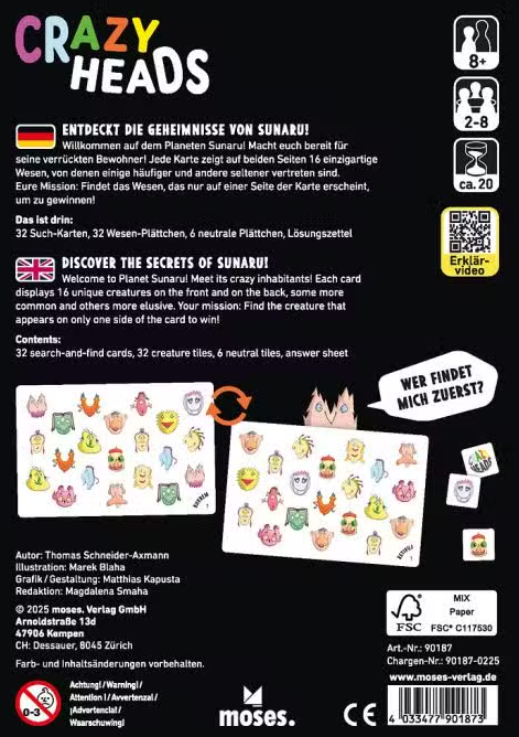 Crazy Heads - Card Game - kopen bij Spellenrijk.nl