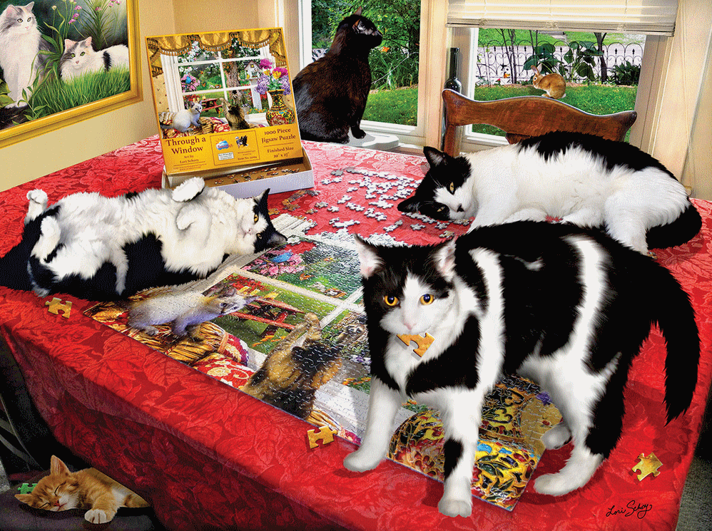 Lori Schory - Who Let the Cats Out? Puzzel (1000 stukjes) - kopen bij ...